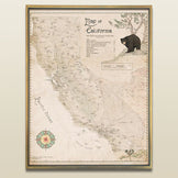 MAP OF CALIFORNIA – Royale Maps Cartography