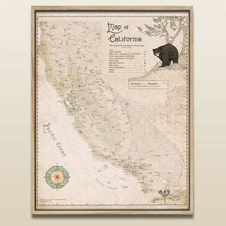 MAP OF CALIFORNIA – Royale Maps Cartography