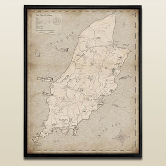 MAP OF ISLE OF MAN – Royale Maps Cartography
