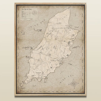 MAP OF ISLE OF MAN – Royale Maps Cartography